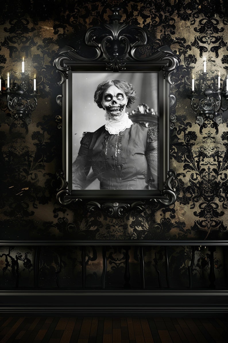 PRINTABLE Haunted Halloween Portraits V3 | Haunted House Decor | Spooky ...