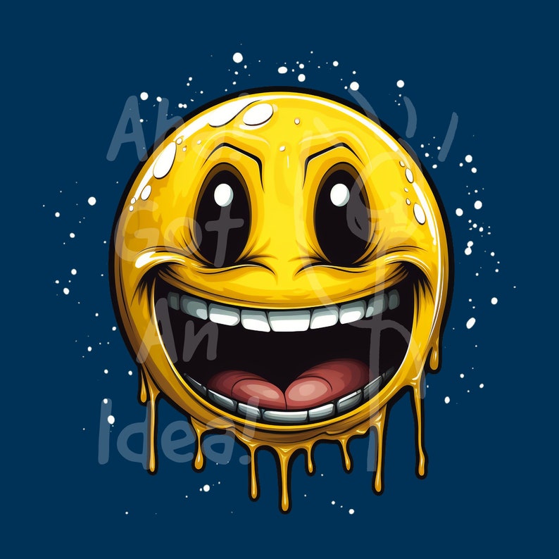 Scary Smile Faces Pack 1 PNG Clip Art Sublimation Product Design Print ...