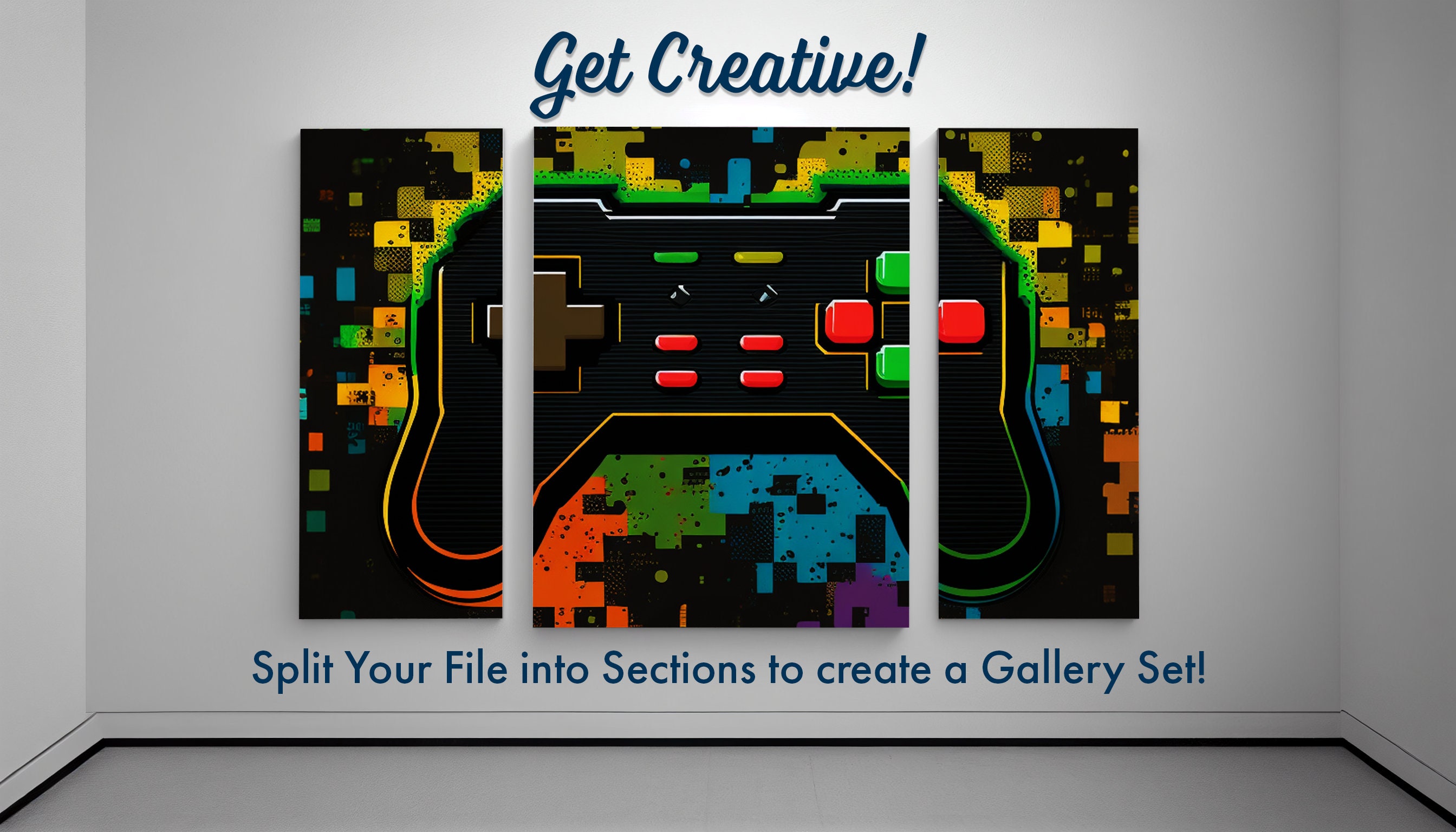 PRINTABLE 8-bit Video Game Controller Digital Download V4 | Arcade ...