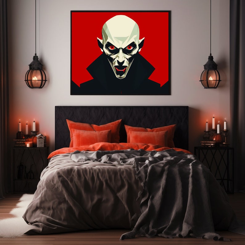 PRINTABLE Nosferatu Vampire Pop Art Halloween Art Vampire Wall Art ...