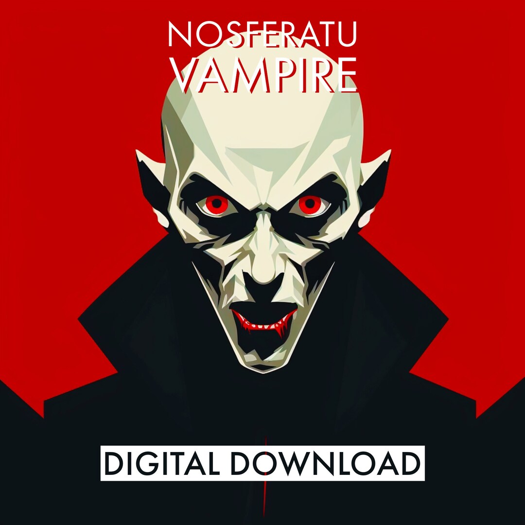 PRINTABLE Nosferatu Vampire Pop Art Halloween Art Vampire Wall Art ...