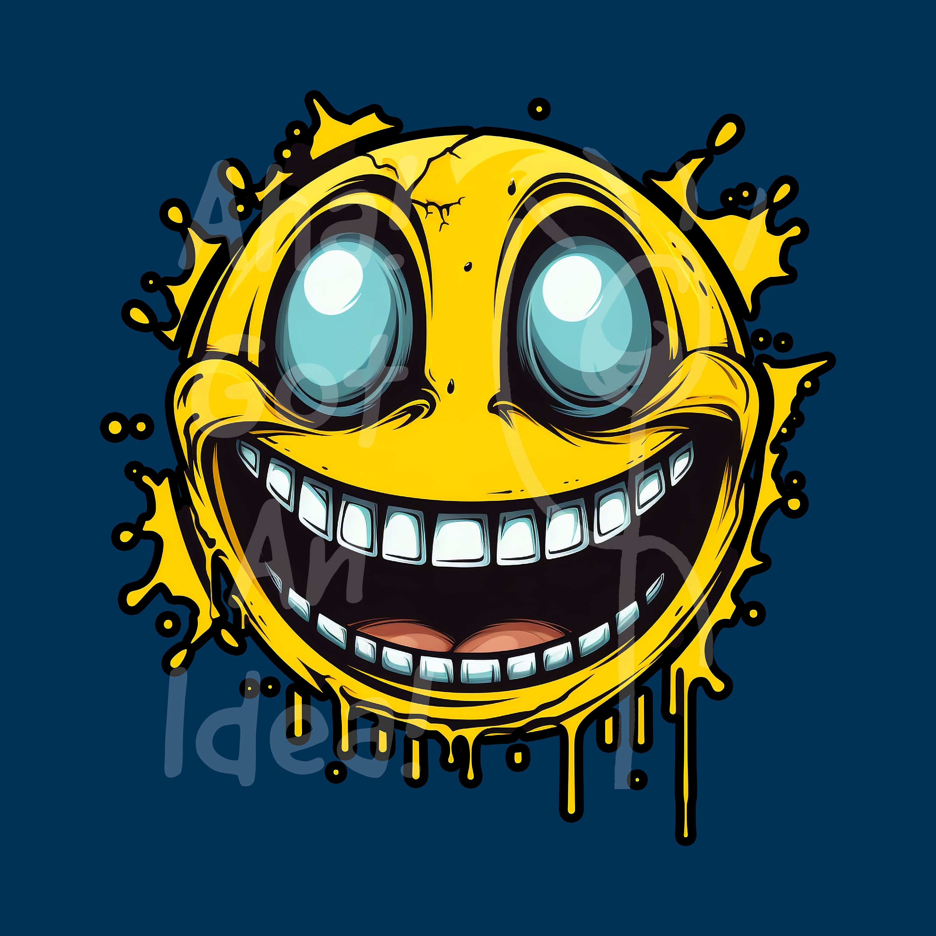 Scary Smile Faces Pack 1 PNG Clip Art Sublimation Product Design Print ...