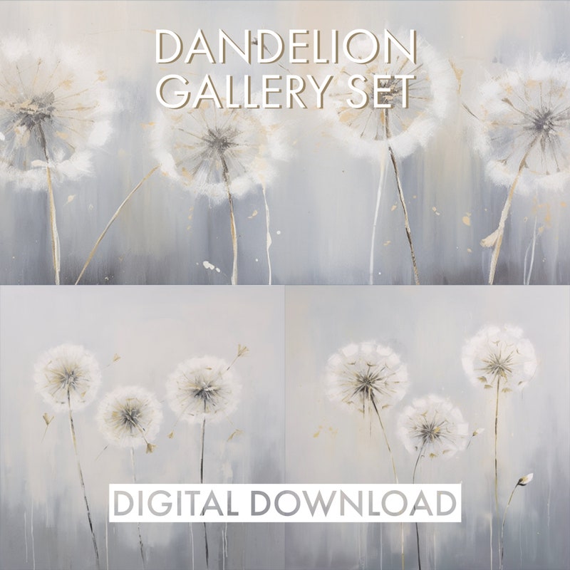 Dandelion Art - Etsy