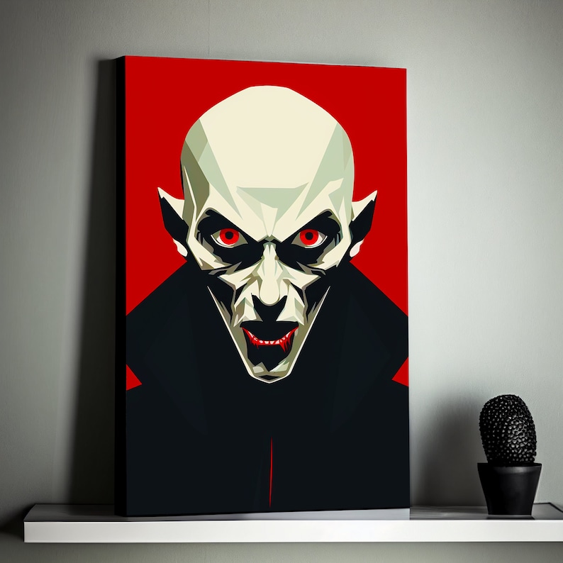 PRINTABLE Nosferatu Vampire Pop Art Halloween Art Vampire Wall Art ...