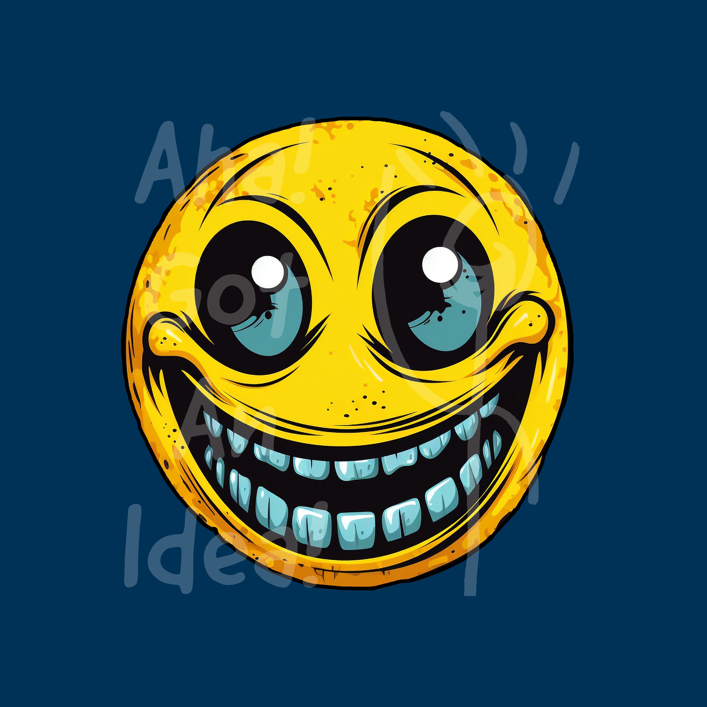 Scary Smile Faces Pack 1 PNG Clip Art Sublimation Product Design Print ...