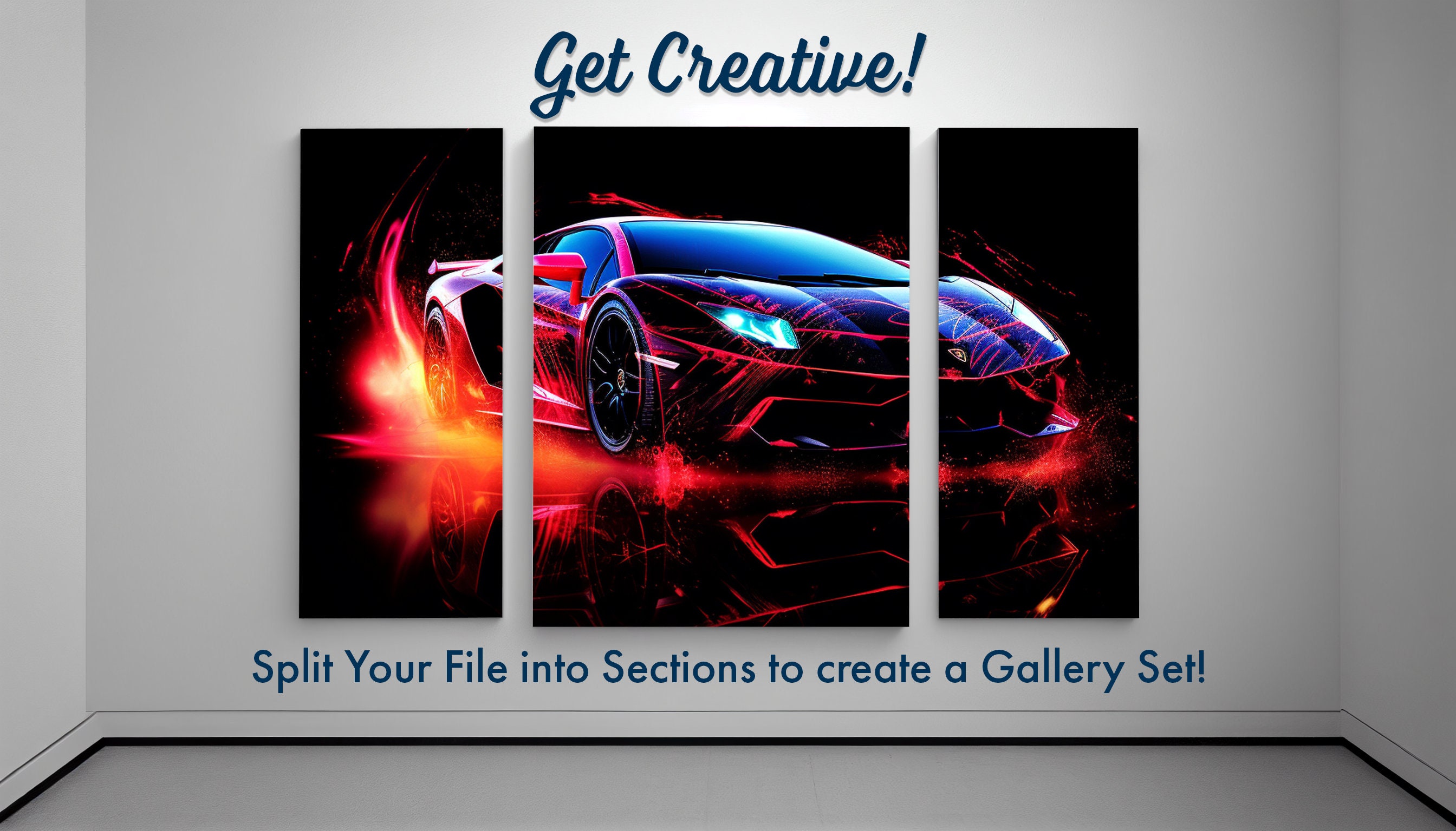 PRINTABLE Red Lamborghini Digital Download | Neon Prints | Neon Lambo ...