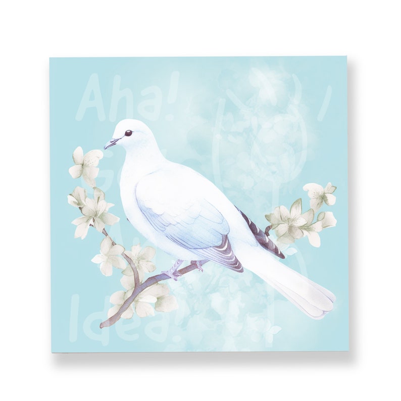 PRINTABLE Dove Art | Gallery Wall Art | Dove Wall Art Print | Bird Wall Art Print | Light Blue ...