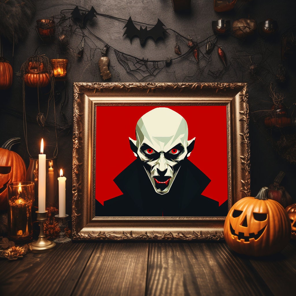 PRINTABLE Nosferatu Vampire Pop Art Halloween Art Vampire Wall Art ...
