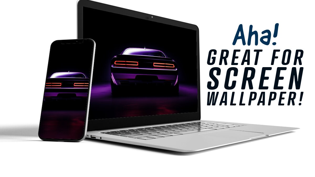 PRINTABLE Dodge Challenger Digital Download | Neon Prints | Neon Dodge ...