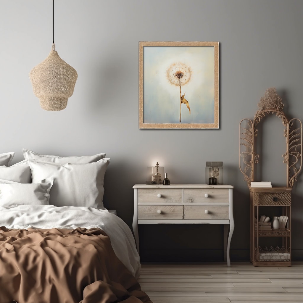 PRINTABLE Vintage Dandelion Gallery Set Dandelion Art Floral Flower ...