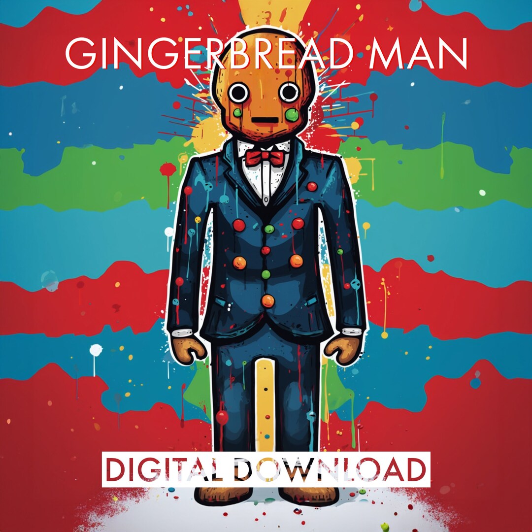 PRINTABLE Gingerbread Man Digital Download | Christmas Poster ...