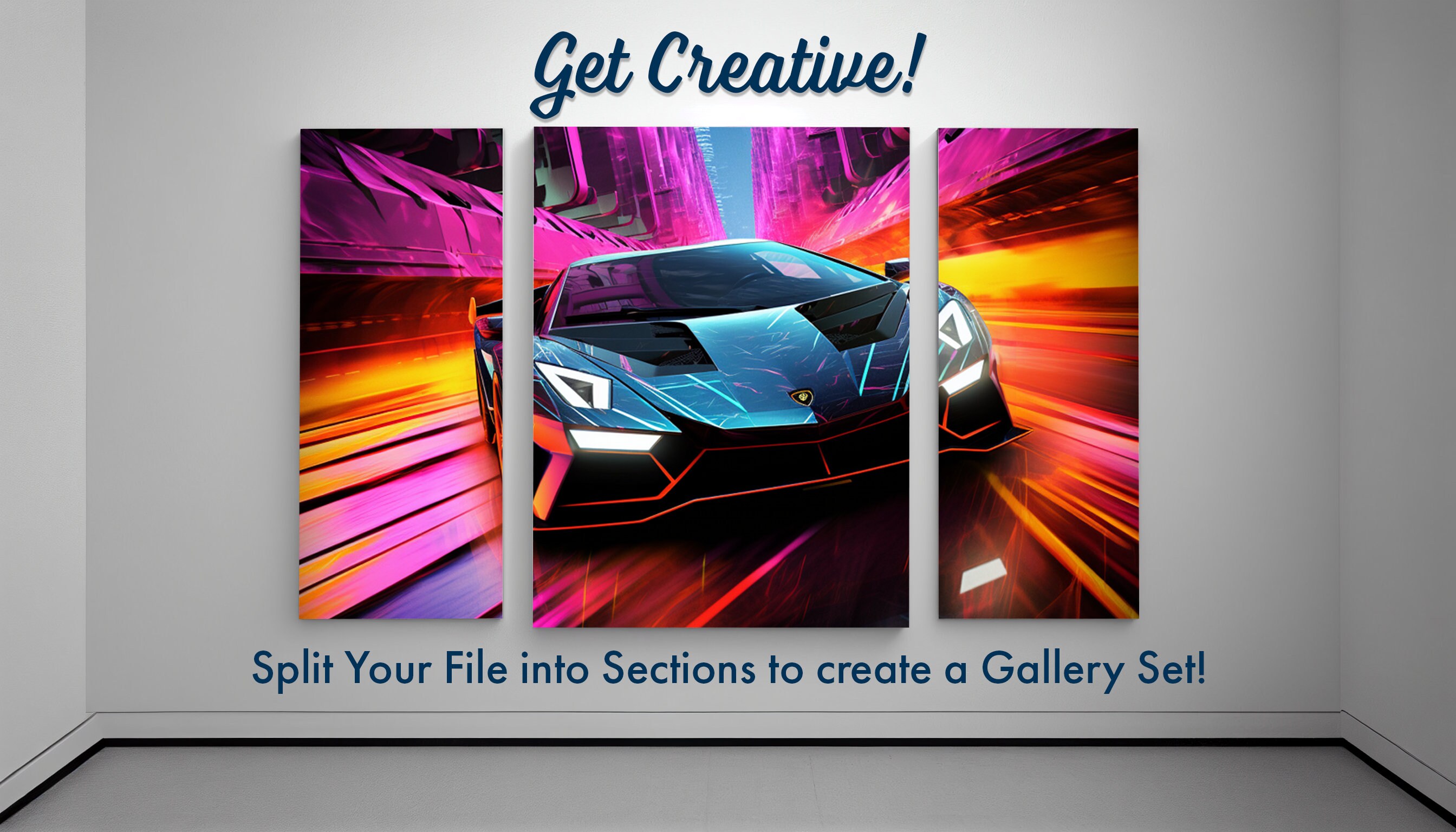 PRINTABLE Black Lamborghini Digital Download Lamborghini Poster Neon ...