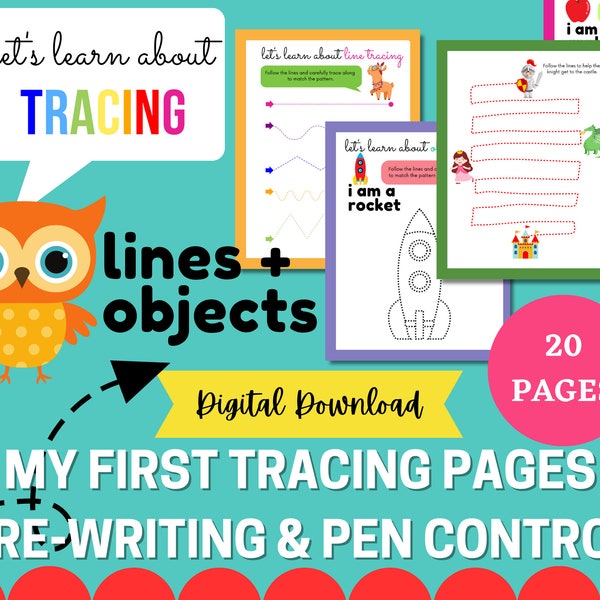 Pen Control Worksheet - Etsy