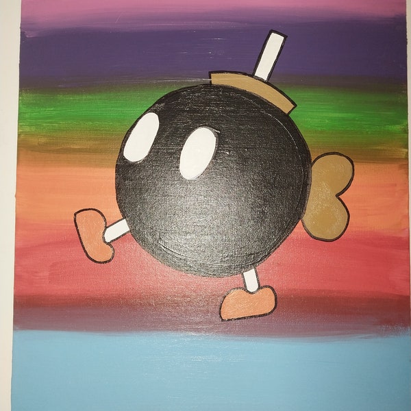 Bob Omb Painting - Etsy