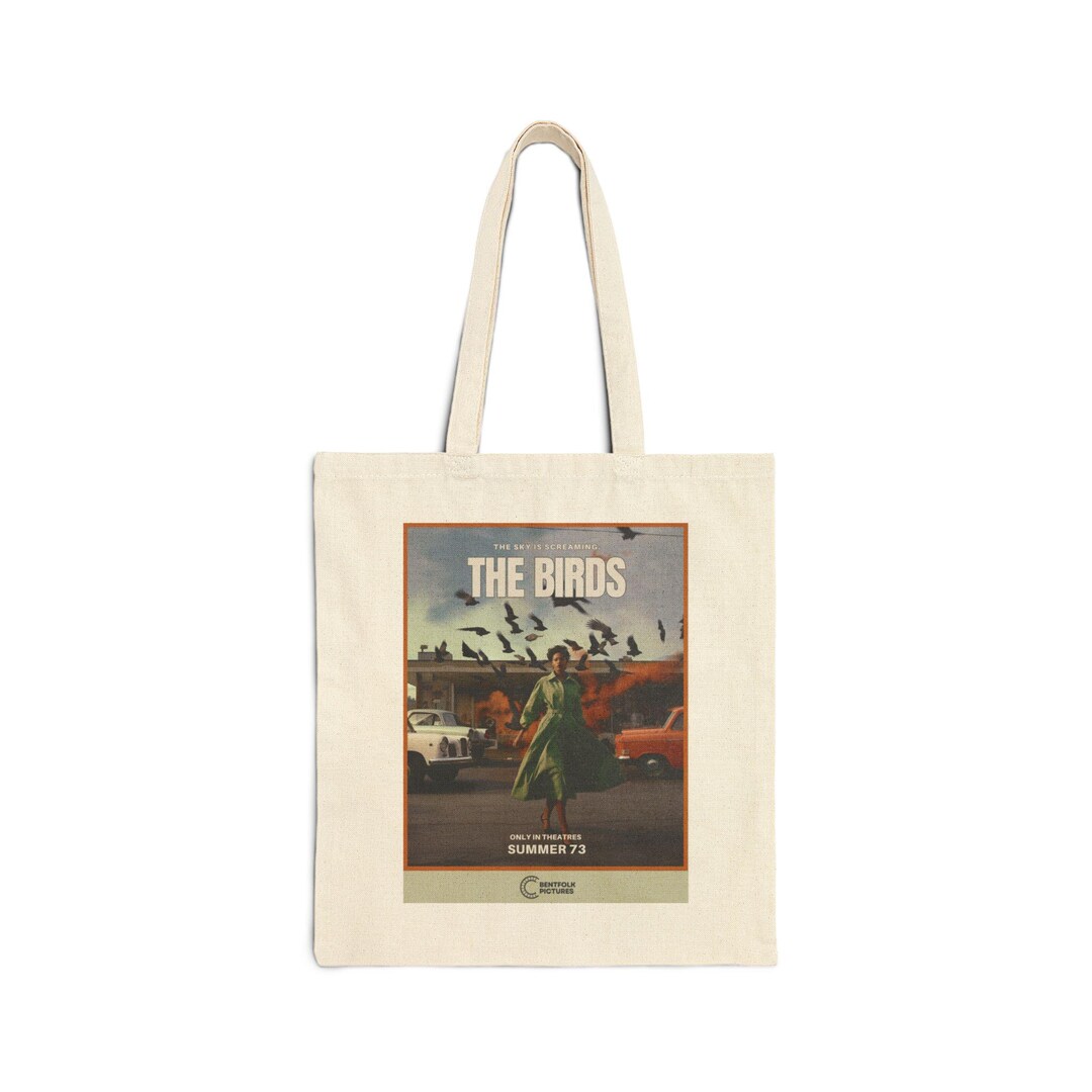 1970s Reimagined the Birds Movie Poster Tote Bag 100% Cotton, Vintage ...