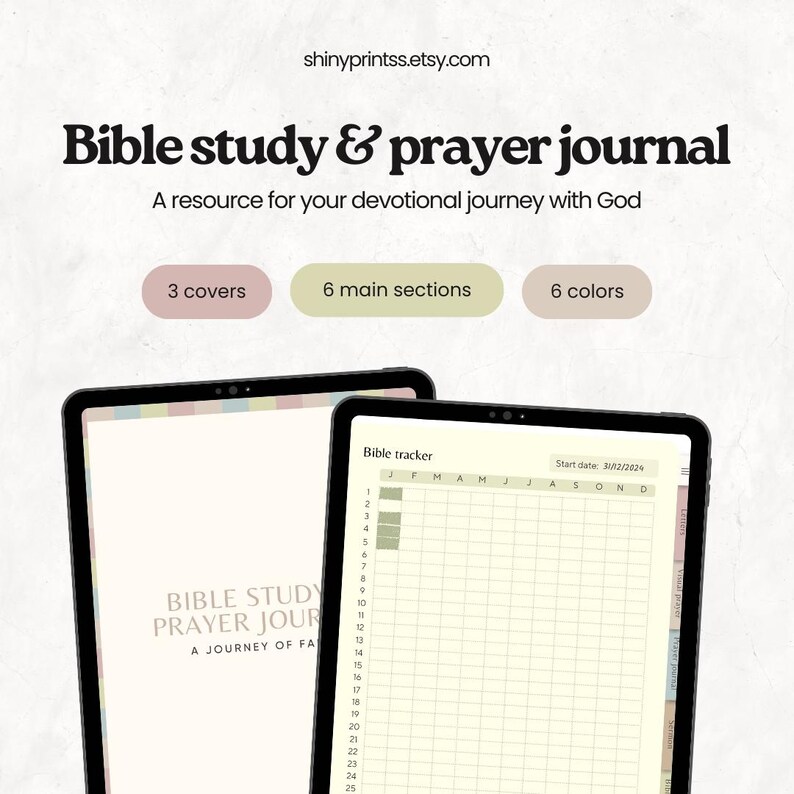 Digital Prayer & Bible Study Journal for iPad and Tablets | Interactive ...