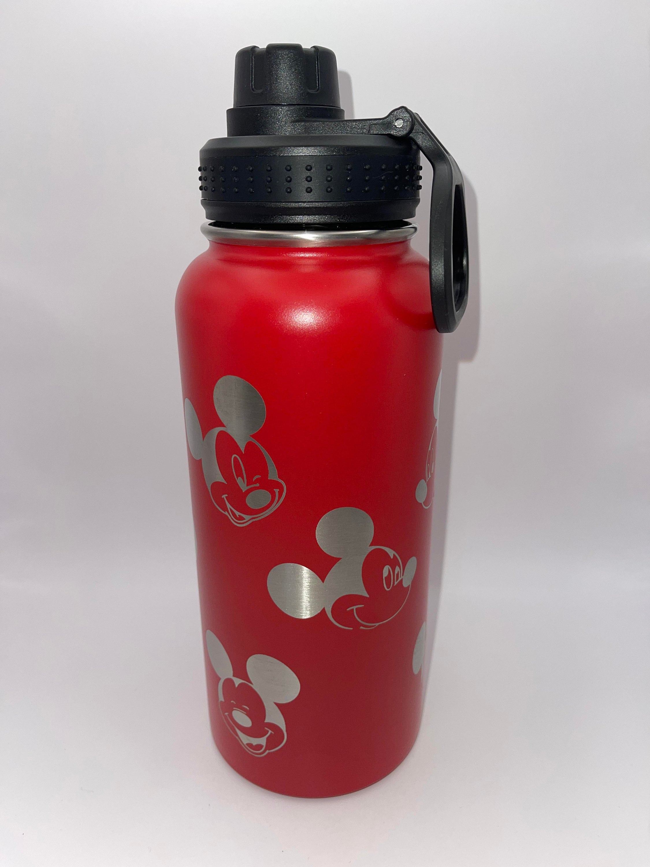 32oz 360 Degree Many Faces of Mickey Water Bottle - Etsy