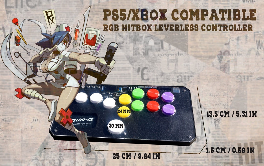 PS5/XBOX Compatible RGB Hitbox Leverless Controller - Etsy