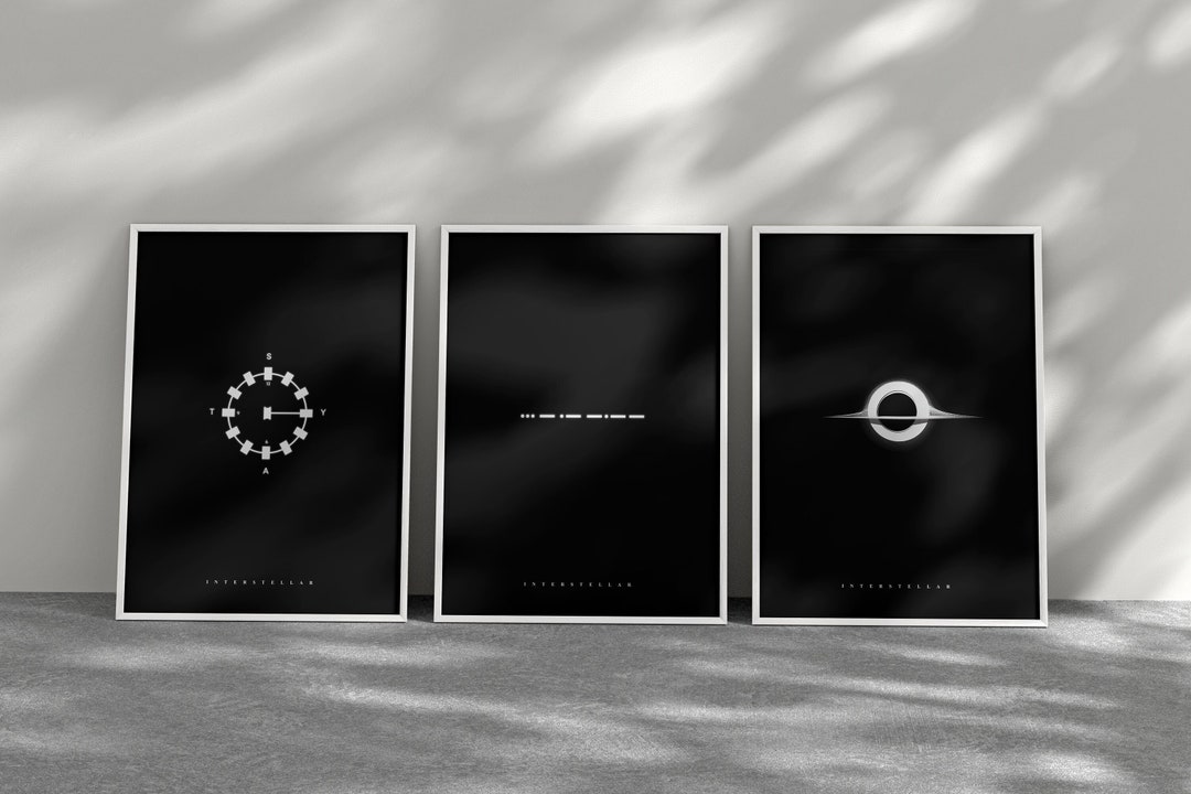 Interstellar Journey Minimal Poster Series, Explore the Depths of Space ...