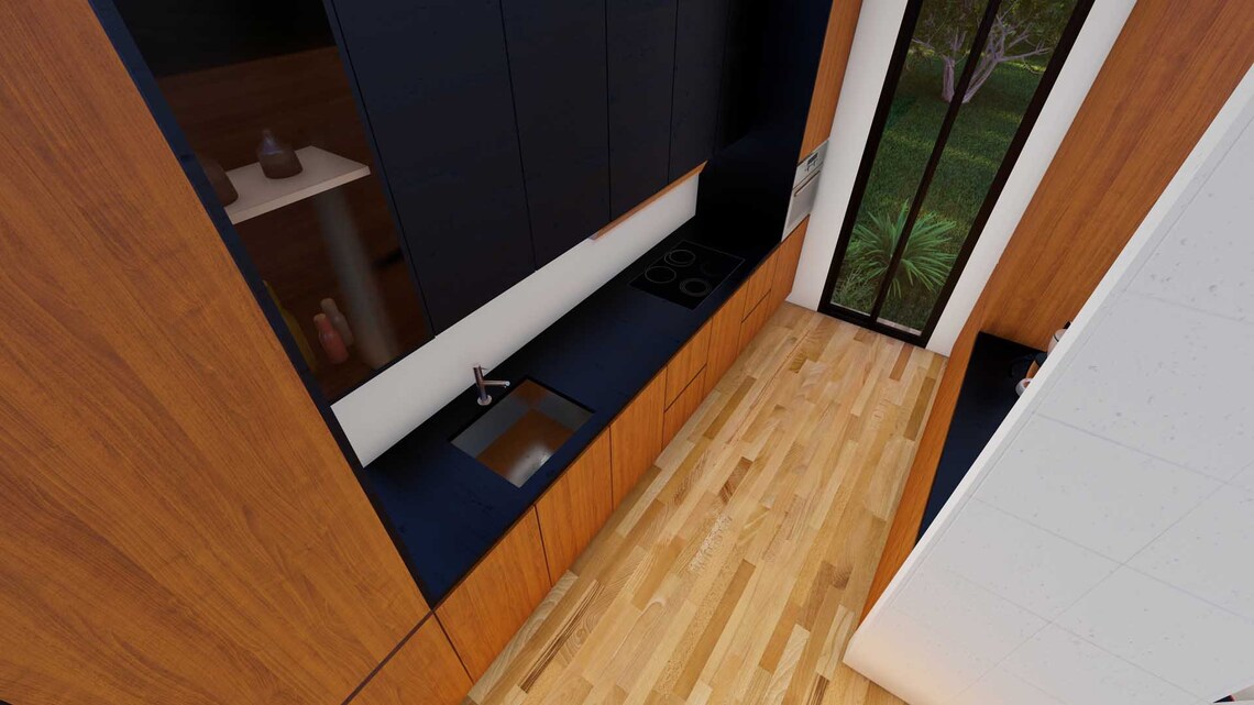 6x16 Meters Modern House FLOORPLAN 2 Bedrooms House Plan Modern Small ...