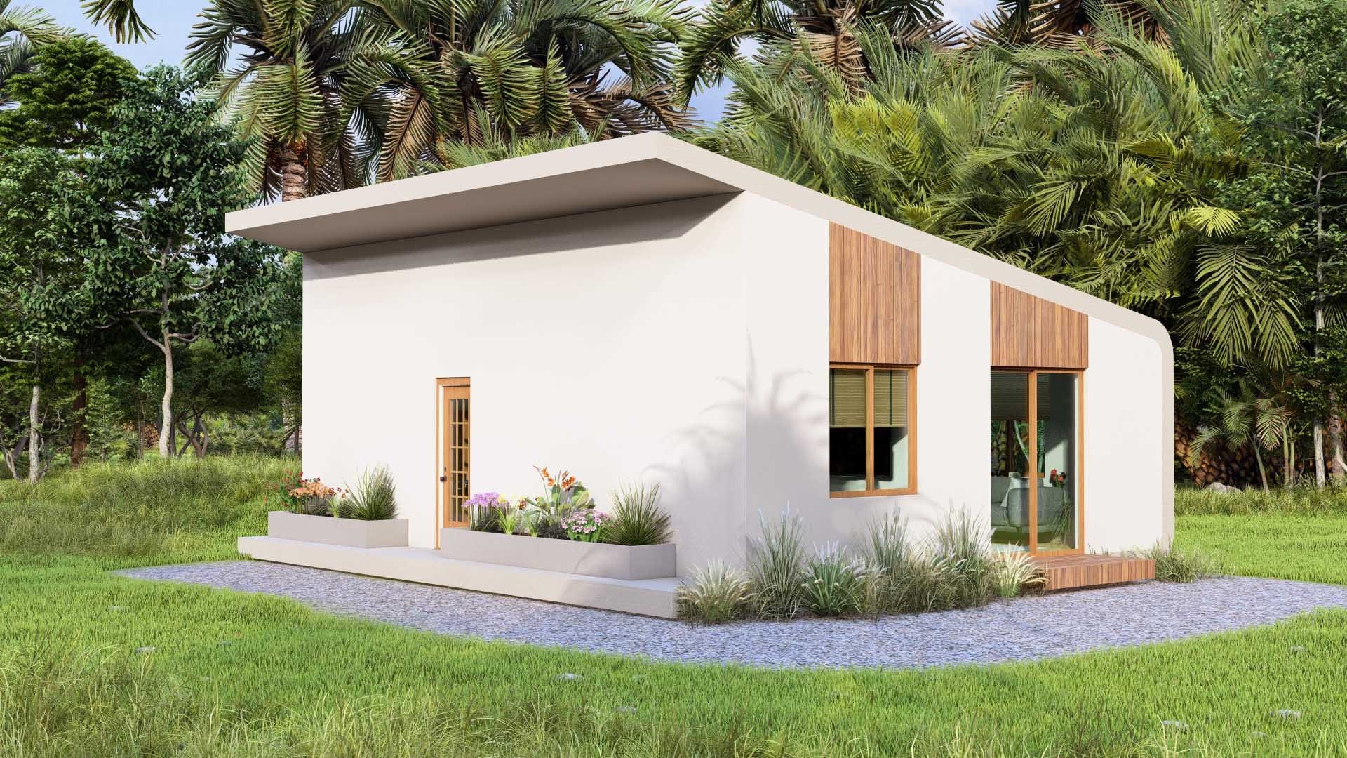 7x9 Meters Cabin House FLOORPLAN 2 Bedroom House Plan Tiny House 1 ...