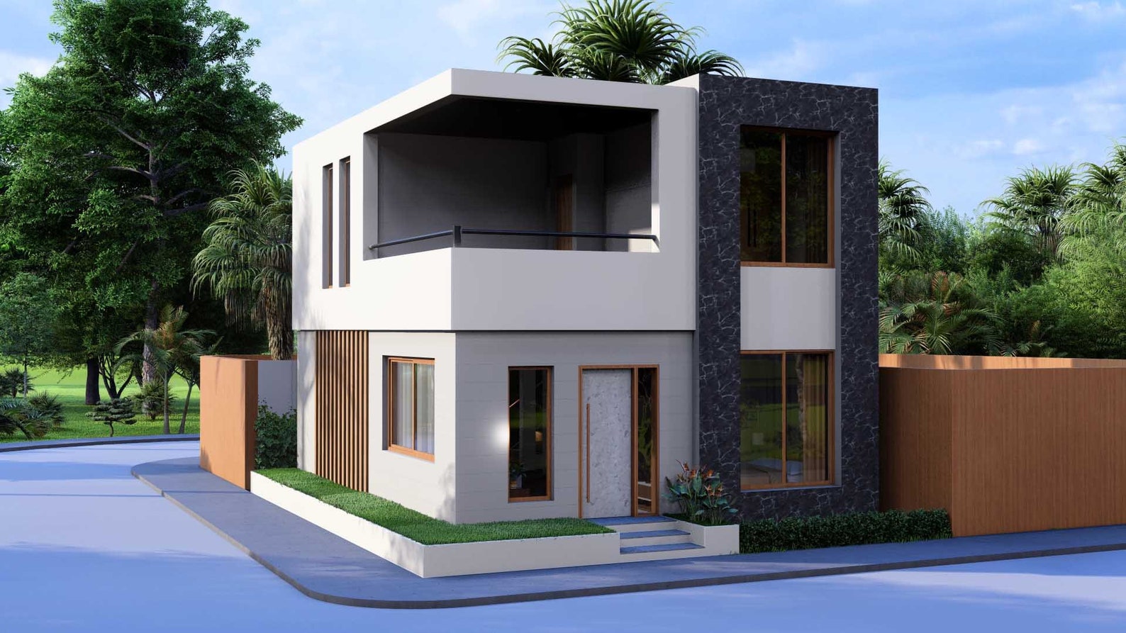 7x9 Meters Small House FLOORPLAN 3 Bedroom House Plan Modern Small ...