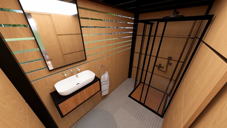 Tiny House Floorplan 2x4 Meters Small House Plan 1 Bedroom House Plan ...