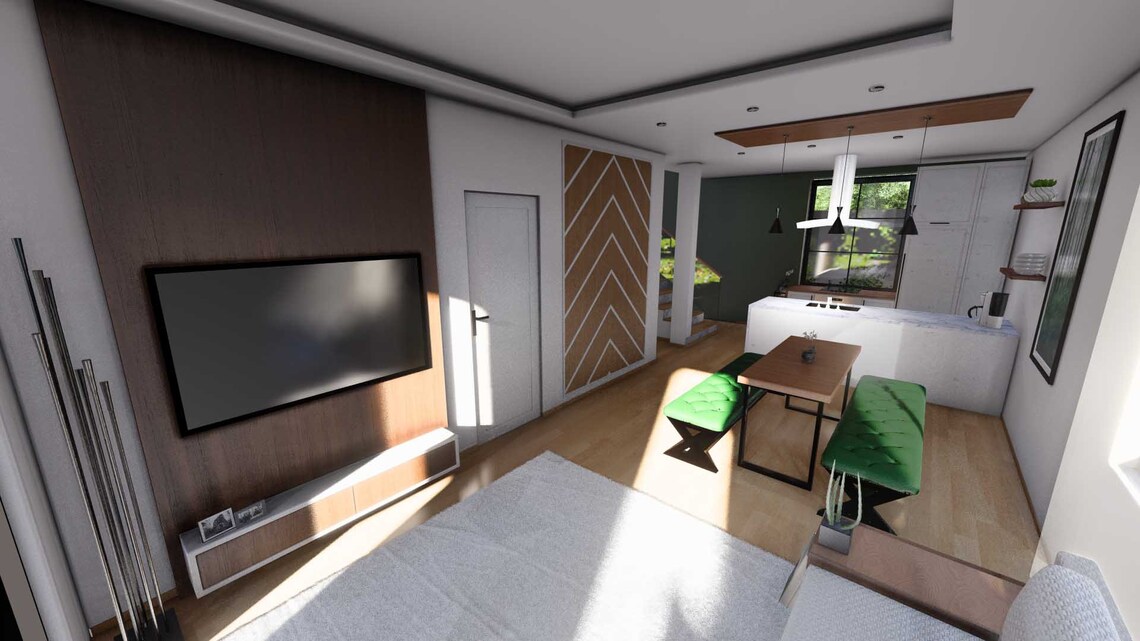 7x9 Meters House FLOORPLAN 3 Bedroom House Plan Modern House 2 Story ...