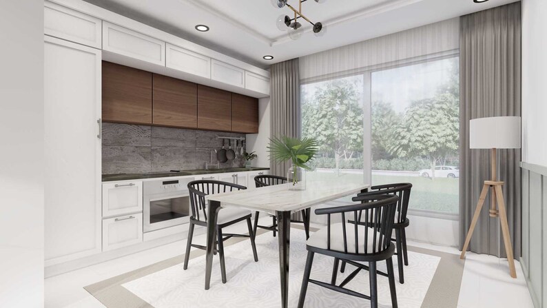 8x8 Meters Small House FLOORPLAN 2 Bedrooms House Plan Modern Small ...