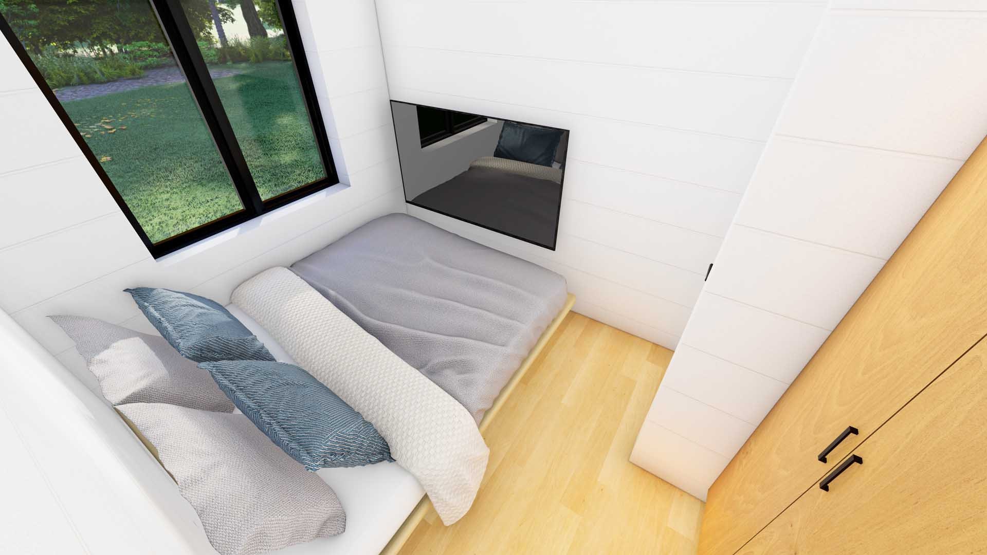 5x5 Meters Small House FLOORPLAN 1 Bedroom House Plan Modern Small ...