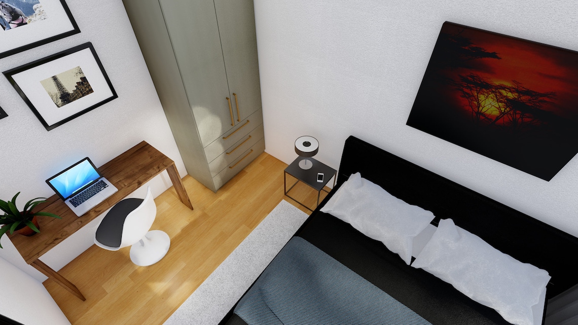 4x7 Meters Small House FLOORPLAN 2 Bedrooms House Plan - Etsy