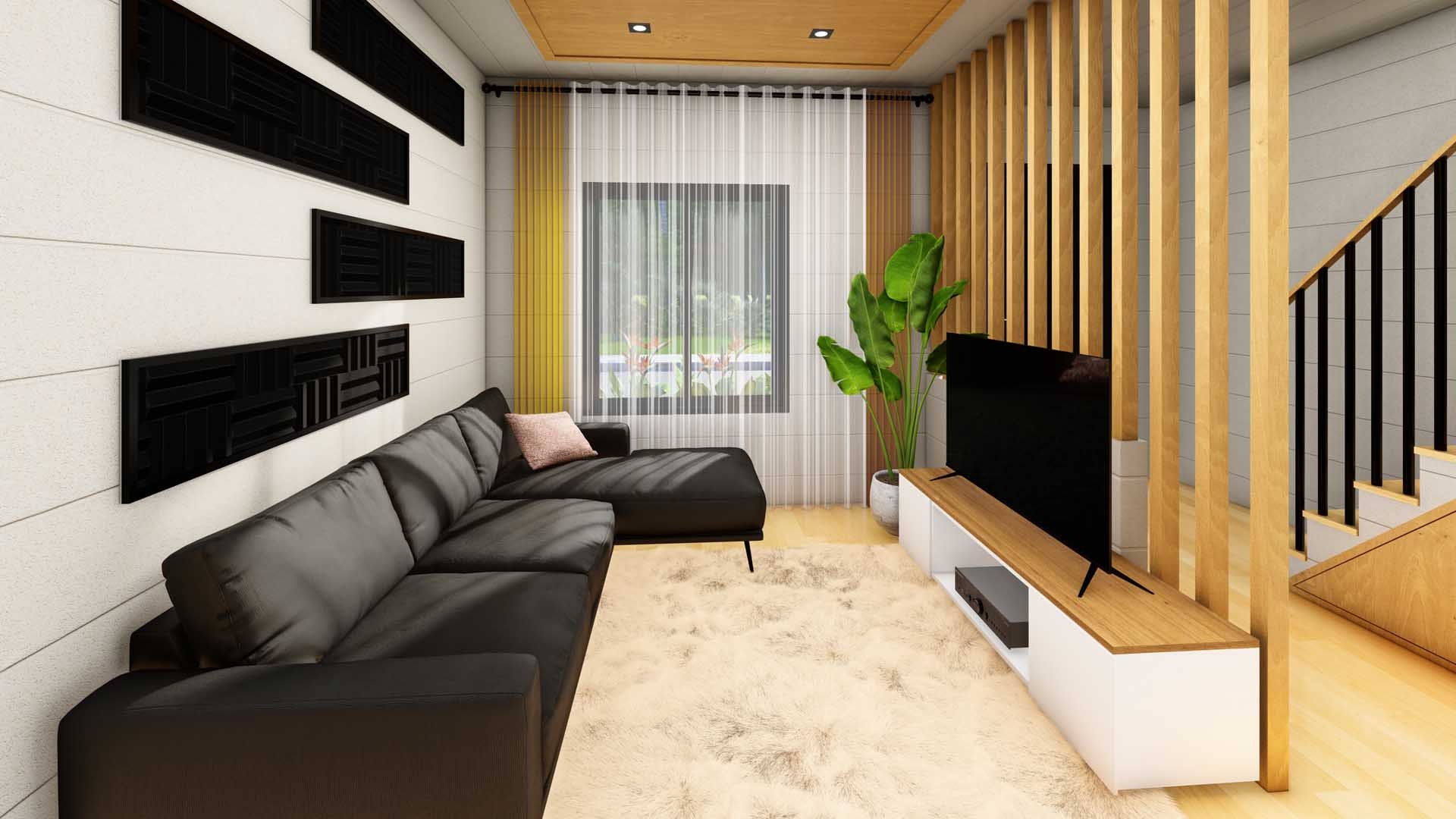 5x6 Meters Small House FLOORPLAN 2 Bedroom House Plan Modern Small ...