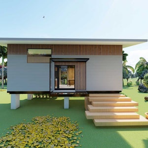 4x10 Meters Tiny House FLOORPLAN 1 Bedroom House Plan Modern Small ...