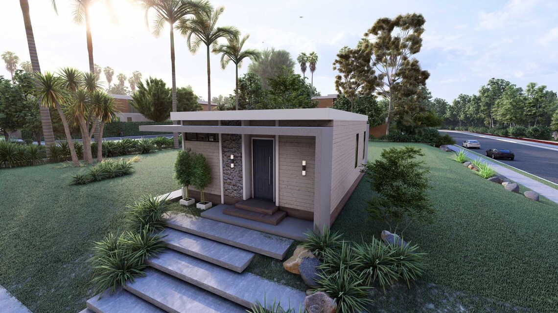 Tiny 6x8 Meters House FLOORPLAN 1 Bedroom House Plan Modern Small House 1 Story House - Etsy