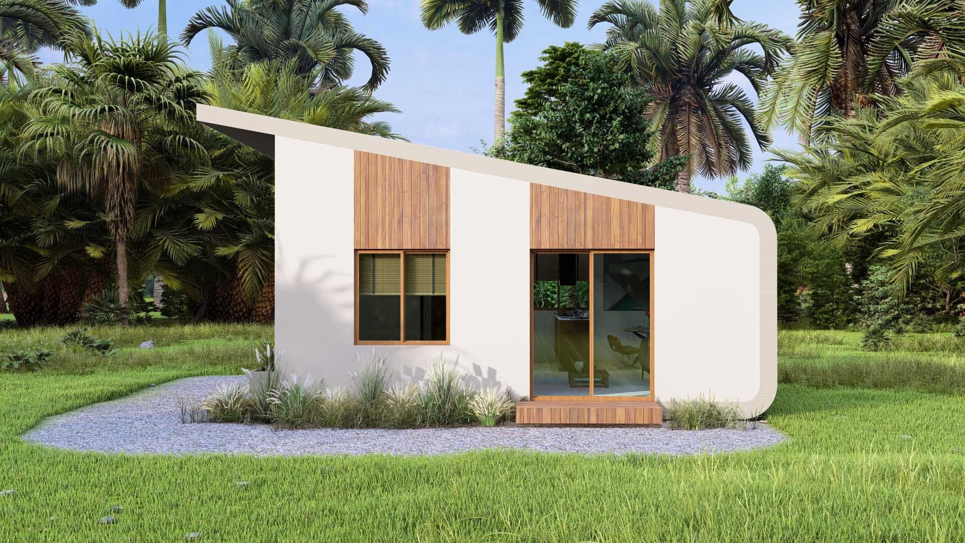 7x9 Meters Cabin House FLOORPLAN 2 Bedroom House Plan Tiny House 1 ...