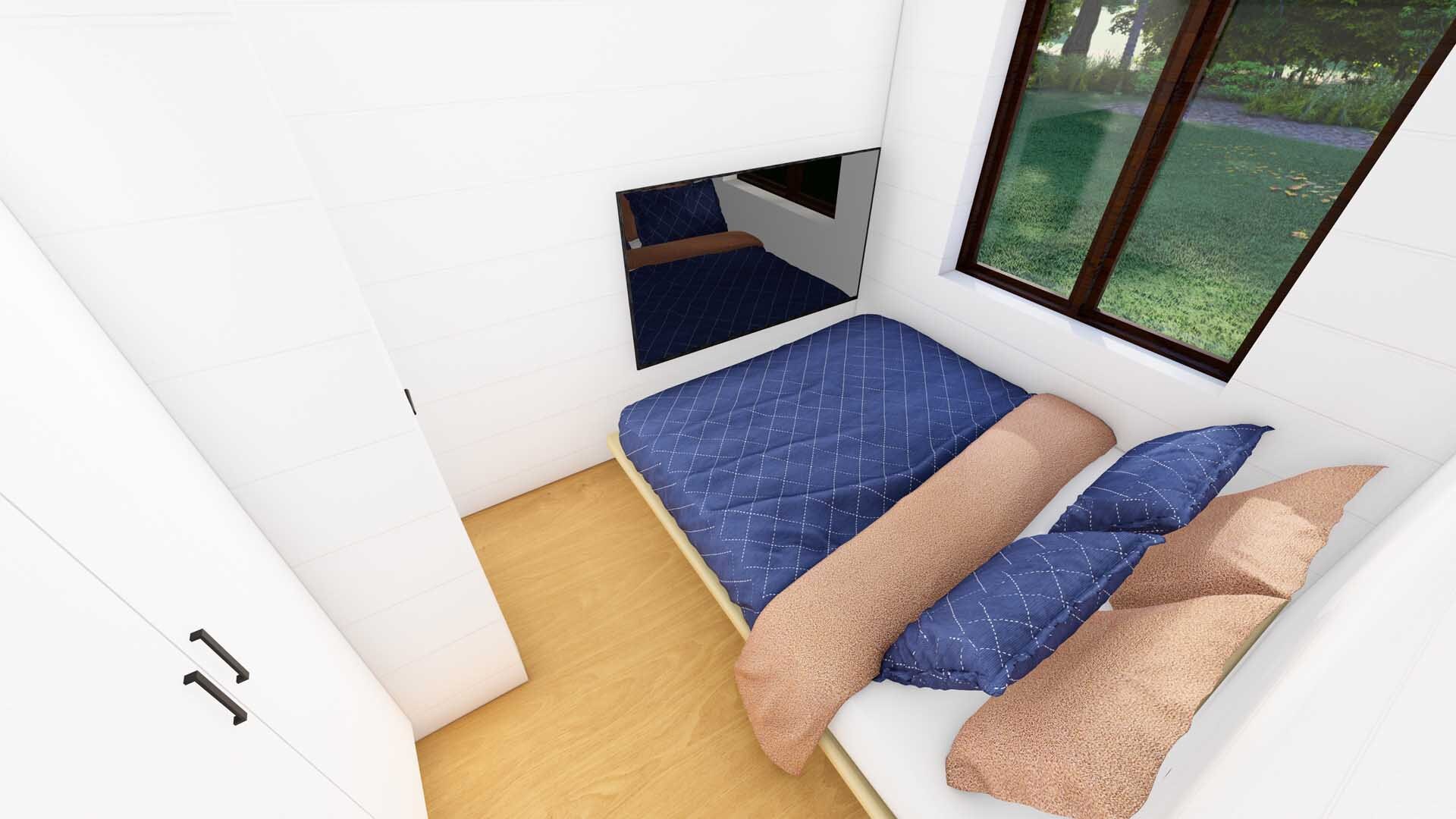 5x5 Meters Small House FLOORPLAN 1 Bedroom House Plan Modern Small ...