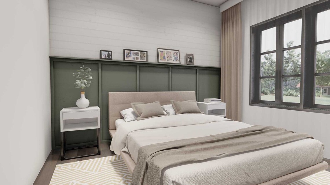 8x9 Meters Small House FLOORPLAN 1 Bedroom House Plan Modern Small ...