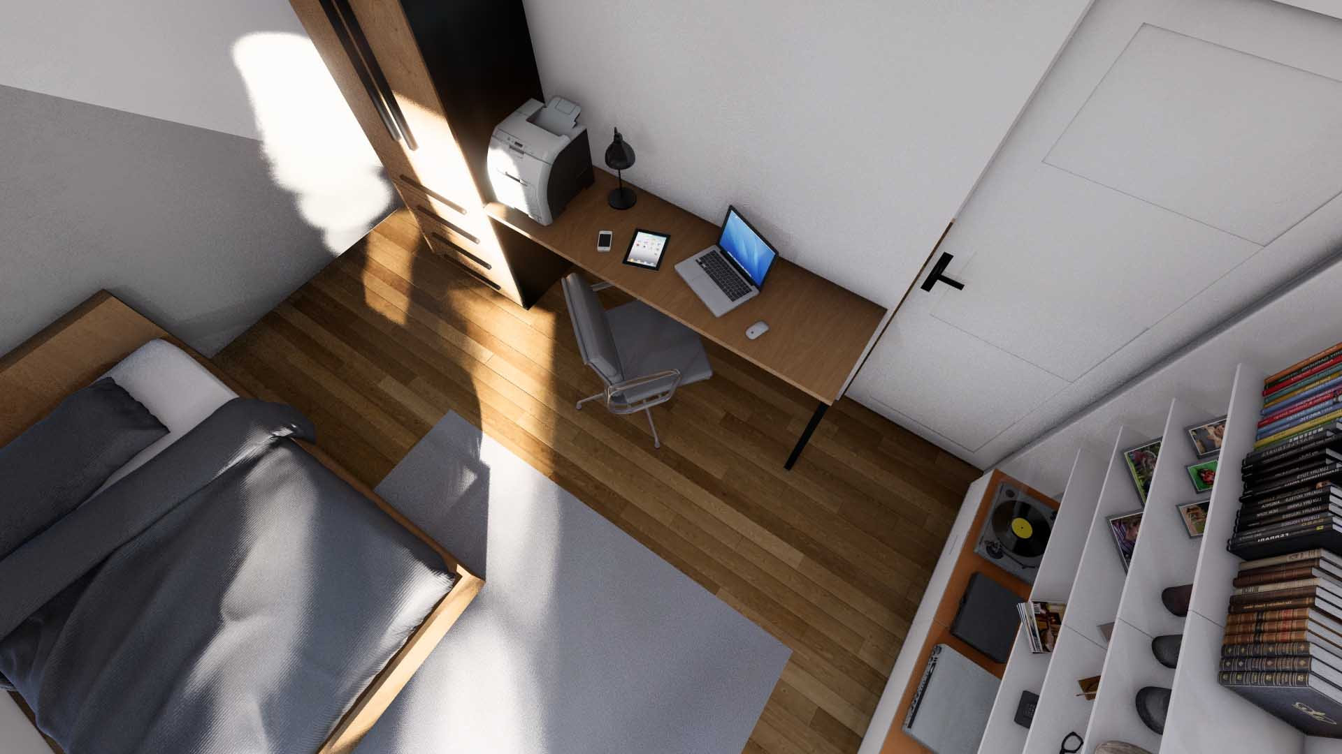 7x9 Meters Small House FLOORPLAN 3 Bedroom House Plan Modern Small ...
