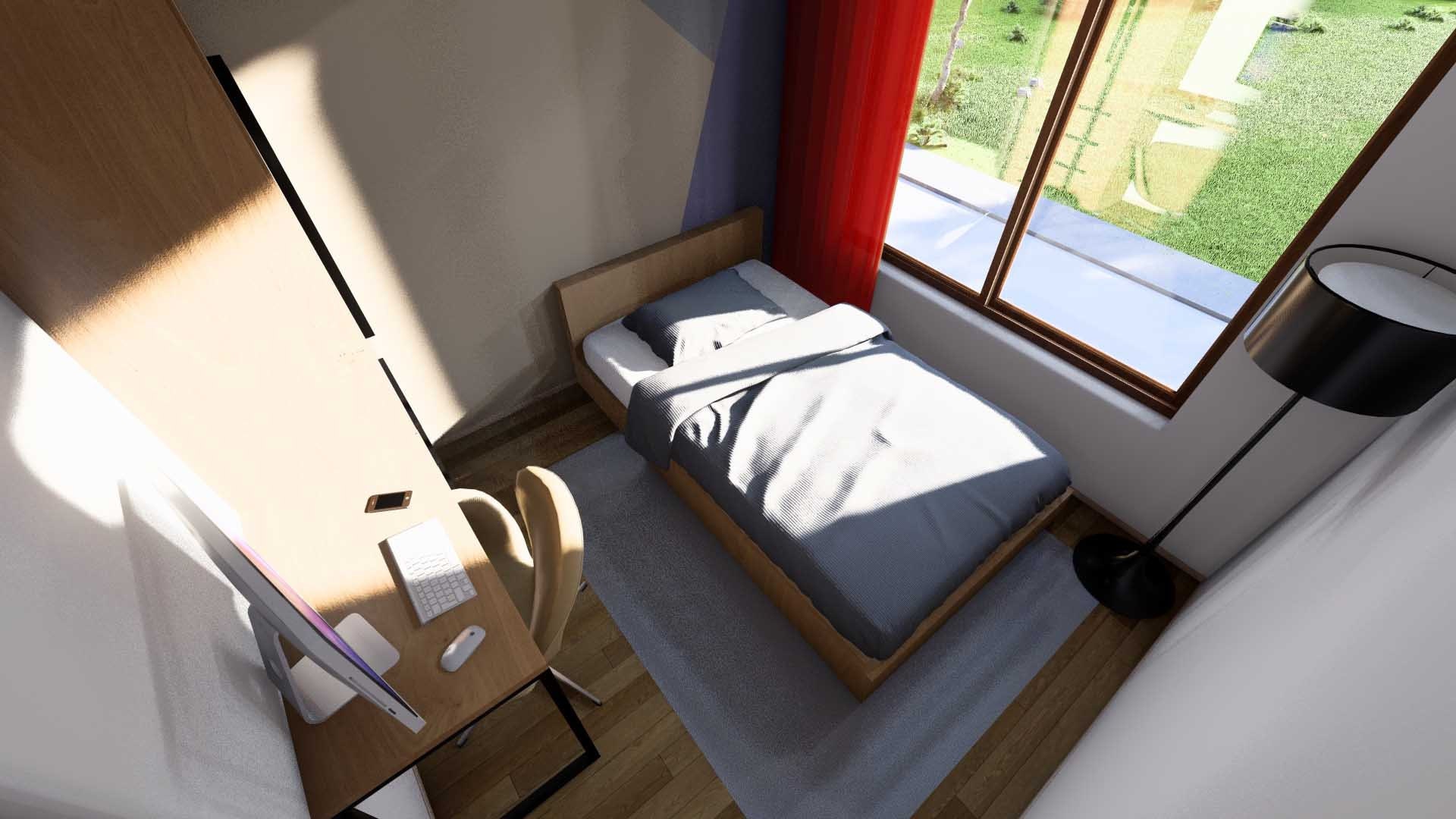 7x9 Meters Small House FLOORPLAN 3 Bedroom House Plan Modern Small ...