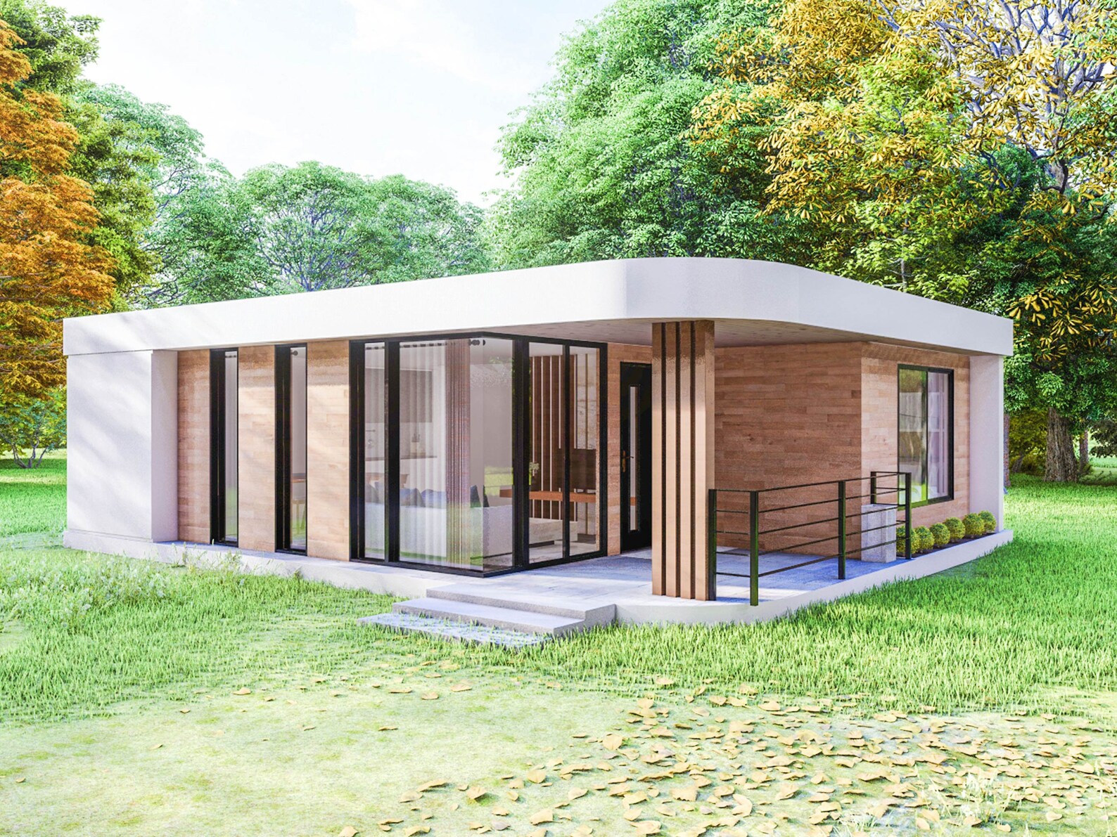 Tiny House Floorplan 7x9 Meters Cabin House 2 Bedrooms House Plan Tiny ...