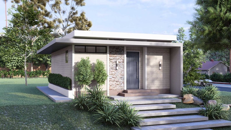 Tiny 6x8 Meters House FLOORPLAN 1 Bedroom House Plan Modern Small House ...