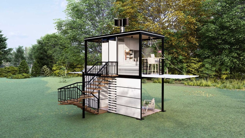 Tiny House Floorplan 2x4 Meters Small House Plan 1 Bedroom House Plan ...