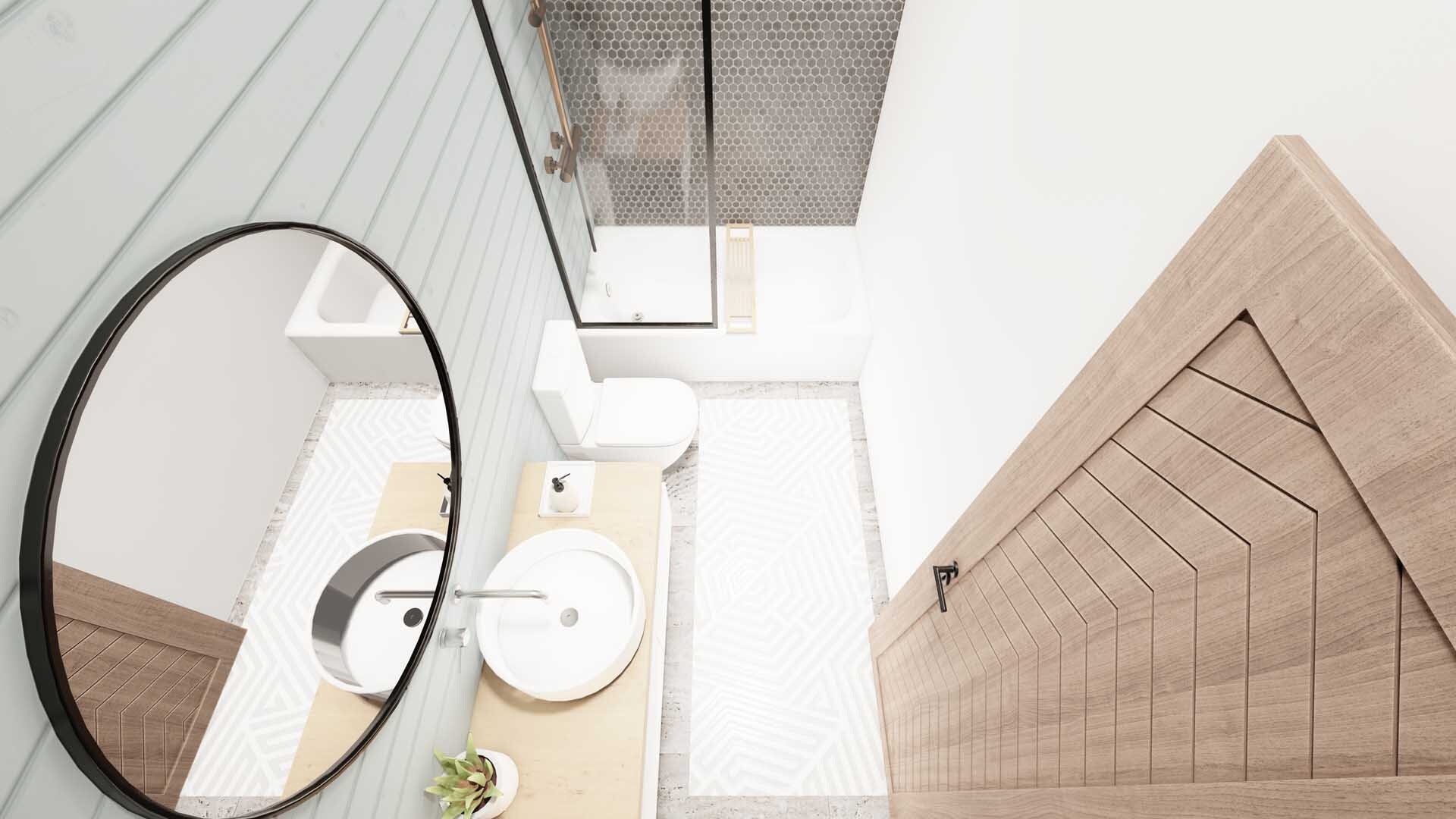 7x13 Meters Small House FLOORPLAN 2 Bedroom House Plan Modern Small ...