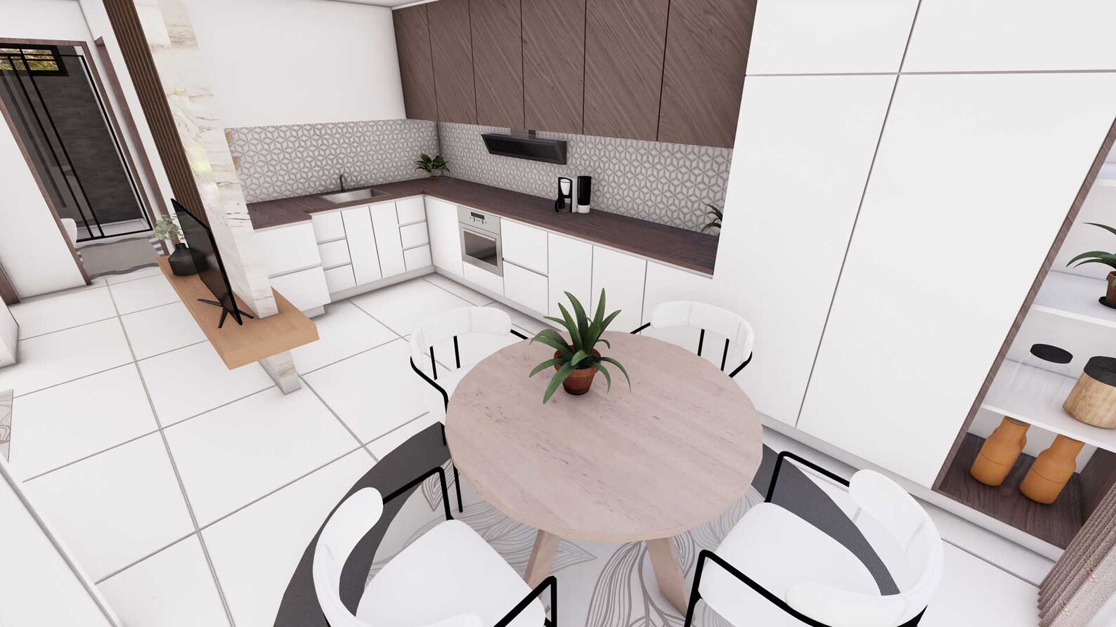 7x9 Meters Cabin House FLOORPLAN 2 Bedrooms House Plan Tiny House 1 ...