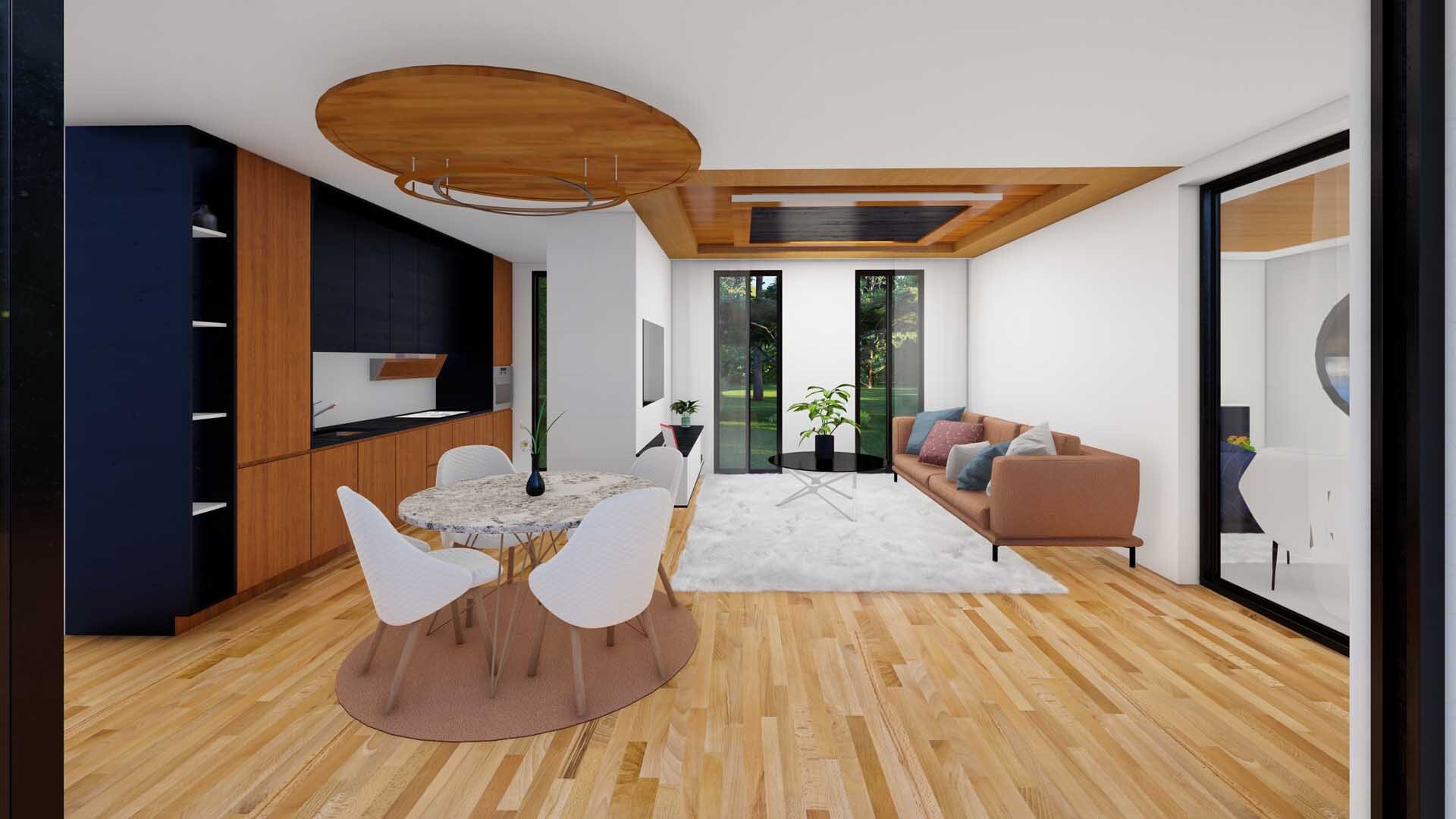 6x16 Meters Modern House FLOORPLAN 2 Bedrooms House Plan Modern Small ...