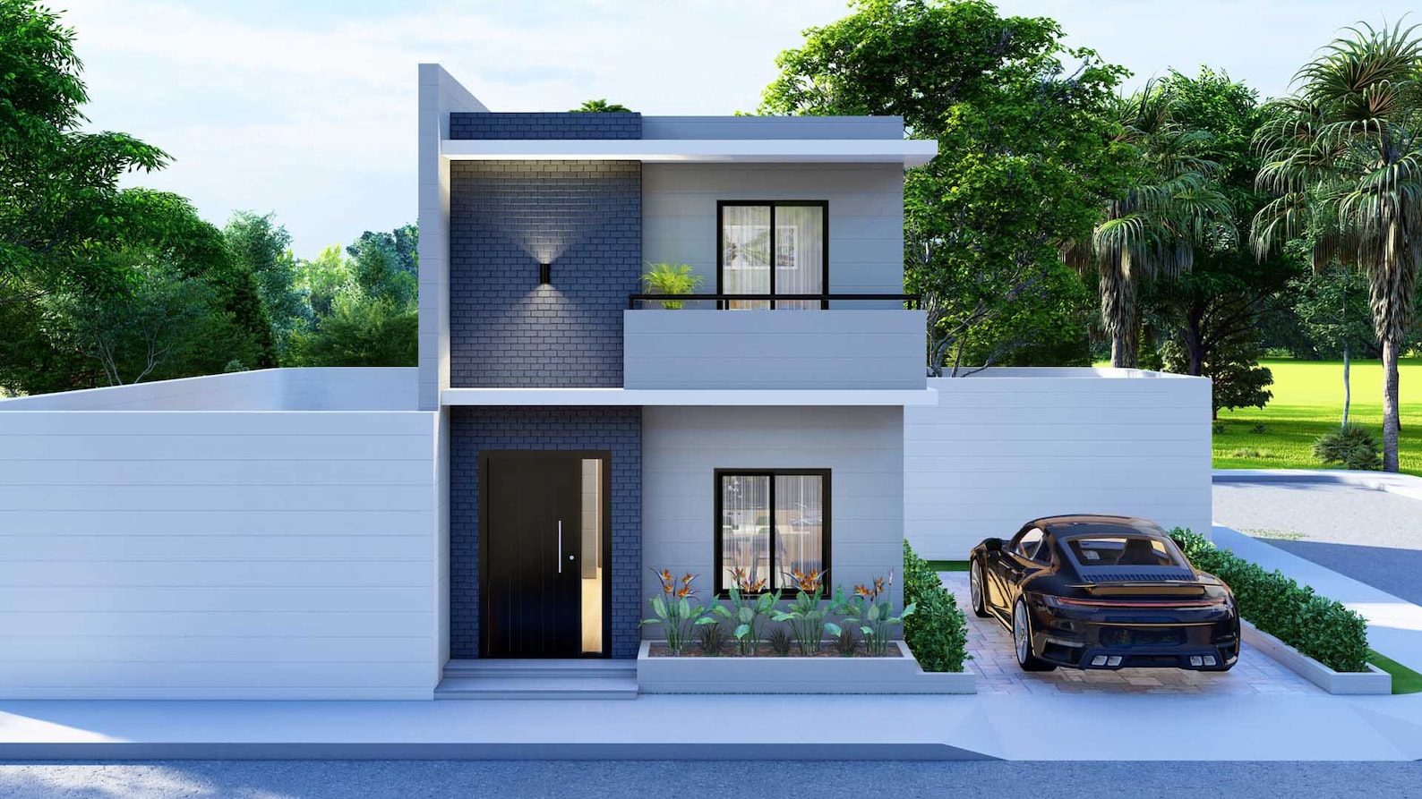 5x6 Meters Small House FLOORPLAN 2 Bedroom House Plan Modern Small ...