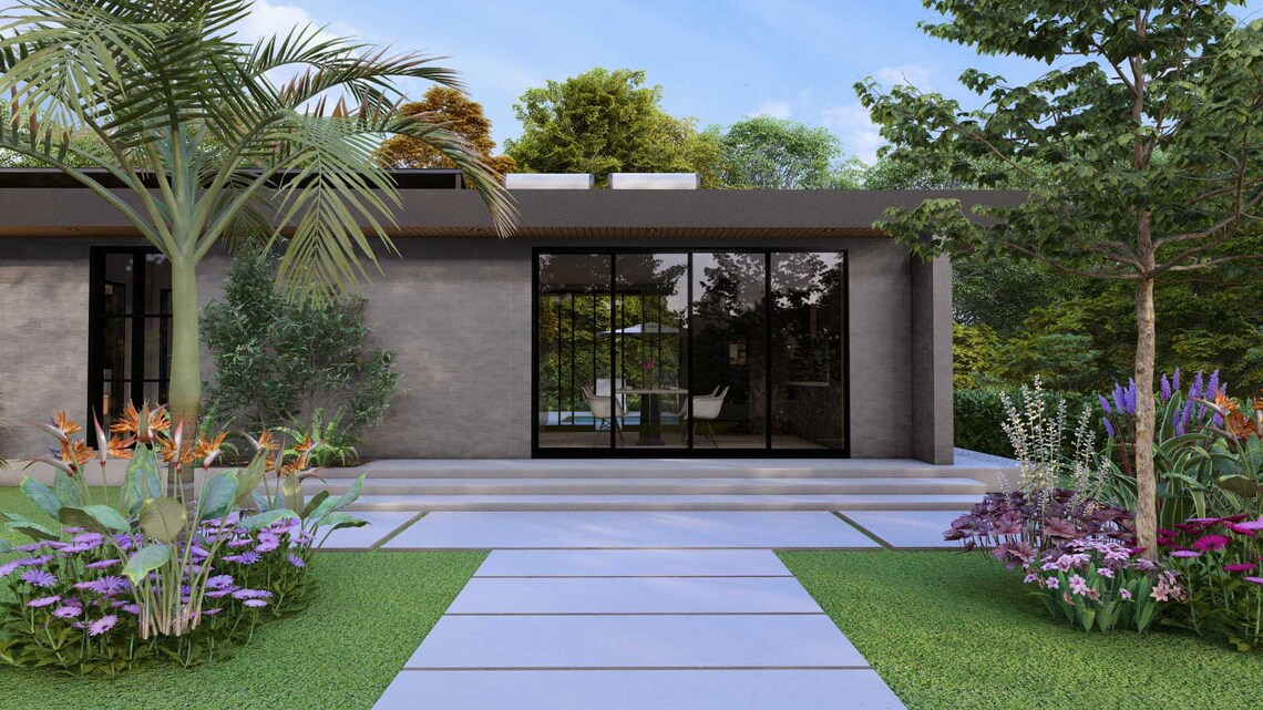 5x12 Meters Small House FLOORPLAN 1 Bedroom House Plan Modern Small ...