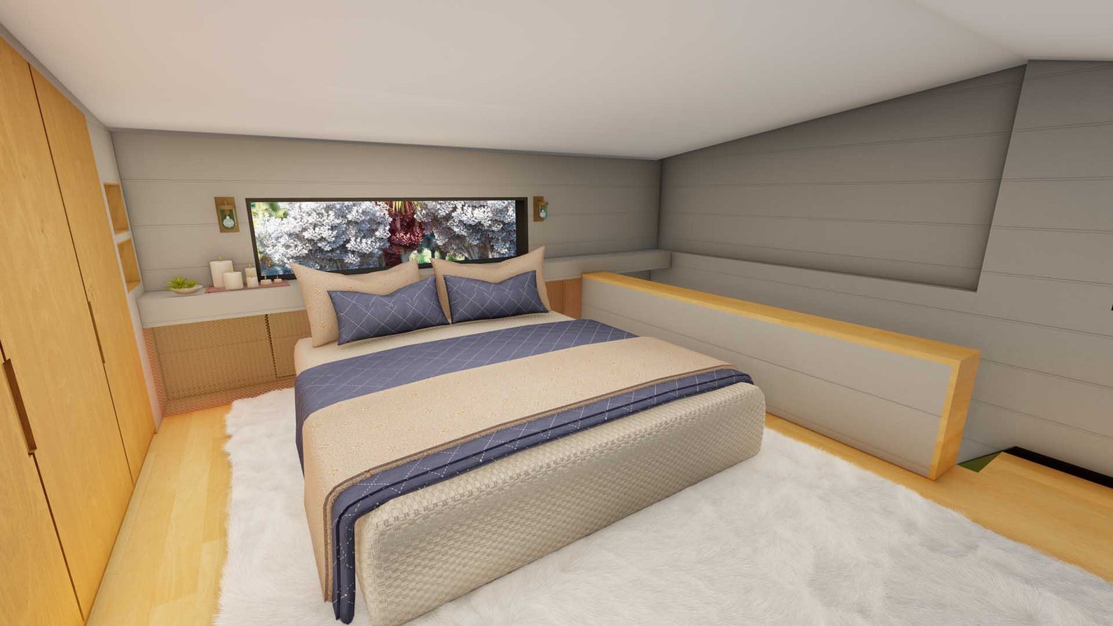 4x10 Meters Tiny House FLOORPLAN 1 Bedroom House Plan Modern Small ...