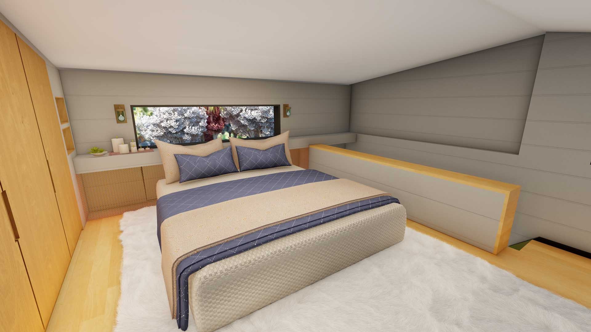 4x10 Meters Tiny House FLOORPLAN 1 Bedroom House Plan Modern Small ...