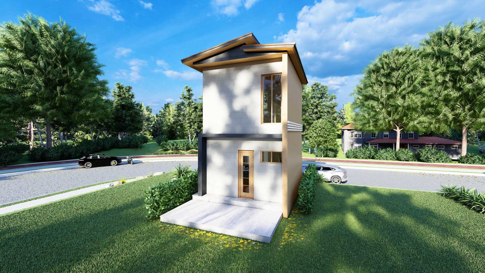 4x5 Meters Small House FLOORPLAN 1 Bedroom House Plan Modern Small ...